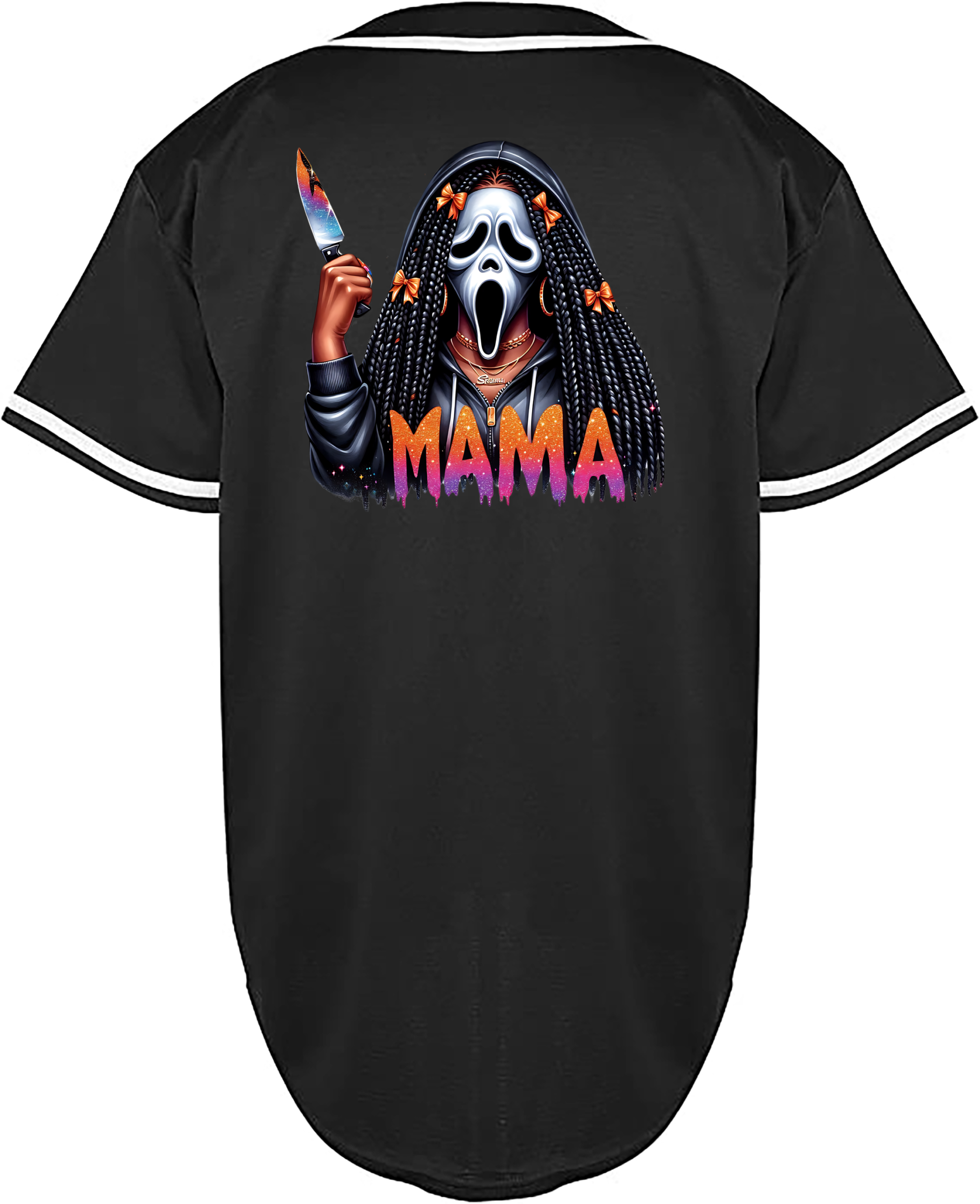 Custom Halloween Scream Mama Jersey